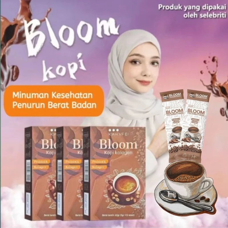 Jual Kopi Bunga Khaki Bloom Collagen Coffee Kopi Diet Enzim Pelangsing ...
