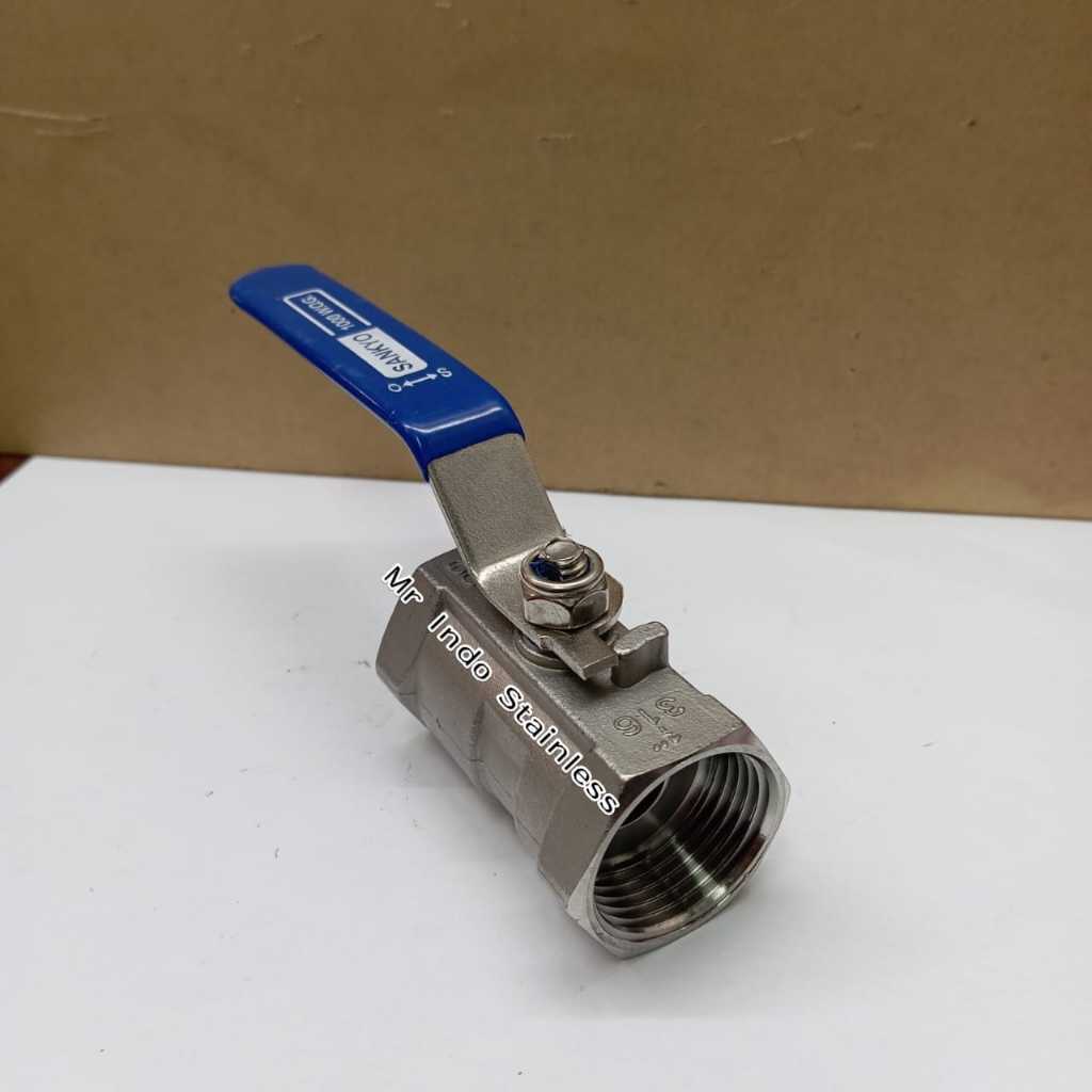 Jual Kran air 1pc (Body) Stainless SS316 Sankyo 3/4" Inch / Ball valve Sankyo Stainless ss316 ...