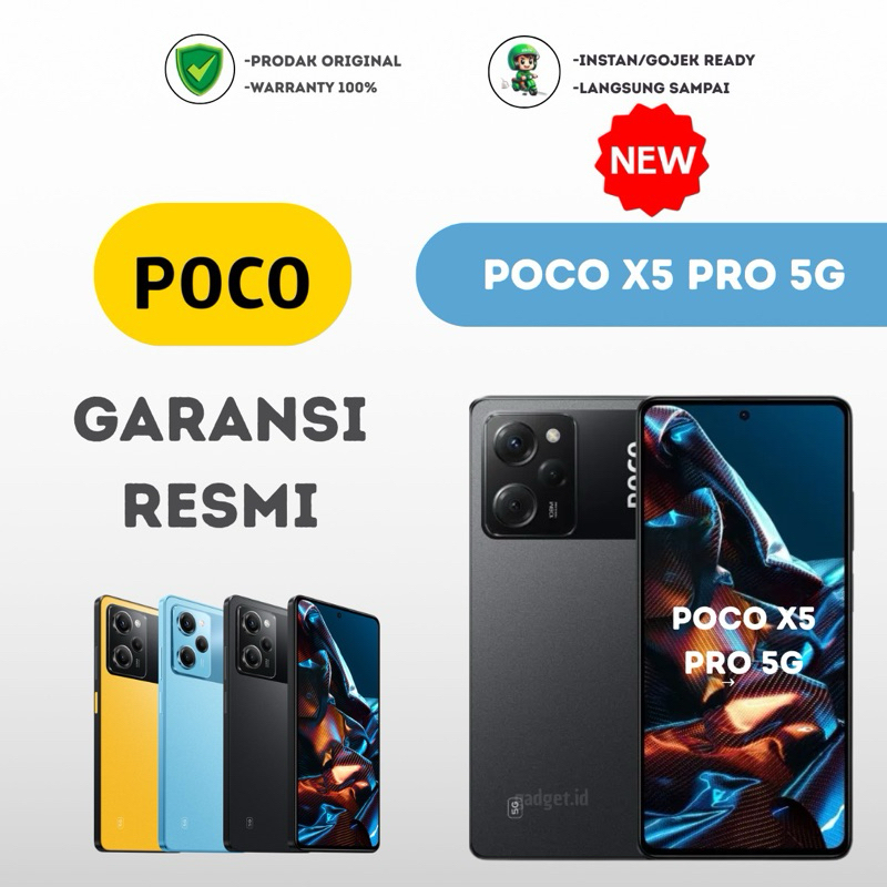 Jual POCO X5 PRO 5G & X5 5G 6/128 8/256 Garansi resmi Xiaomi tam ...