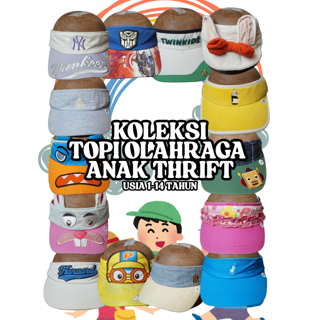 Jual 8. TOPI BOLONG UNTUK ANAK OLAHRAGA SPORT | Shopee Indonesia
