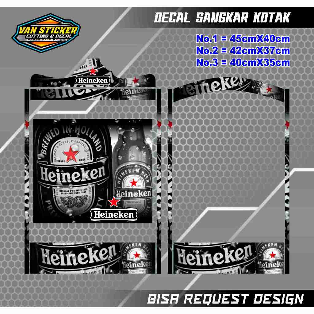 Jual decal sangkar kotak heineken bw | Shopee Indonesia