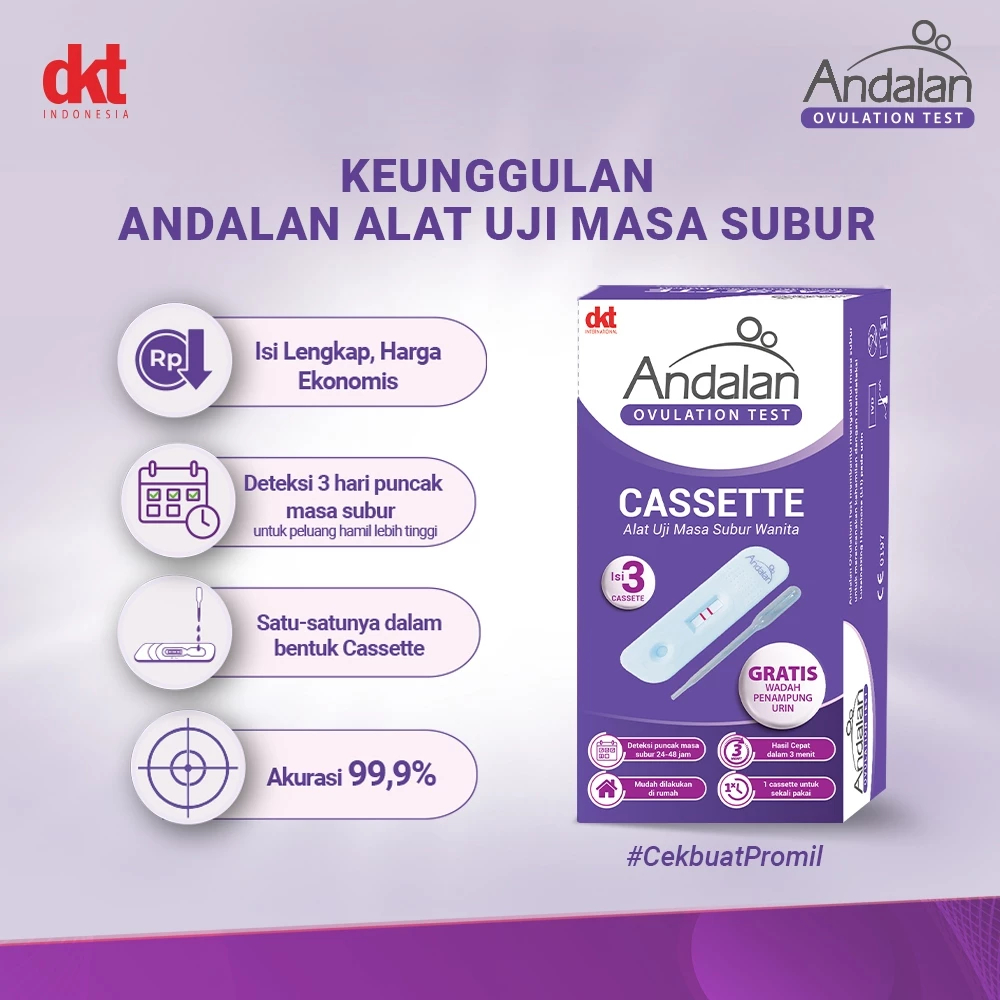 Jual [KEMASAN BARU] Andalan Ovulation Test Kit isi 3 Pcs / Ovutest ...