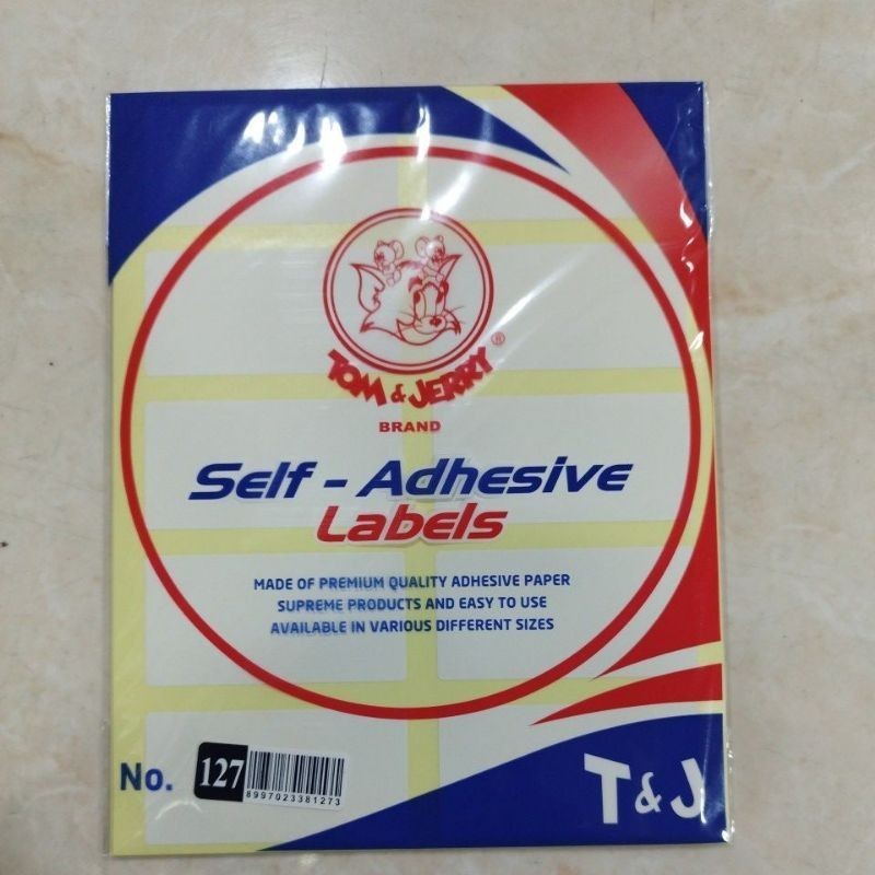 Jual Tom & Jerry Self-Adhesive Labels/Label Undangan No.127 (35 x 70mm ...