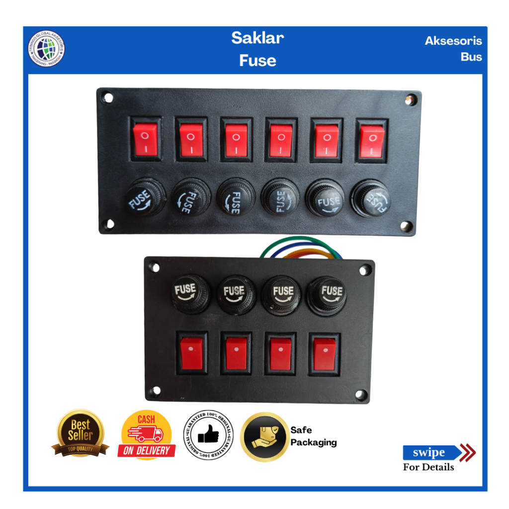 Jual Saklar Fuse/Saklar Rocker Toggle ON OFF/Switch Panel | Shopee ...