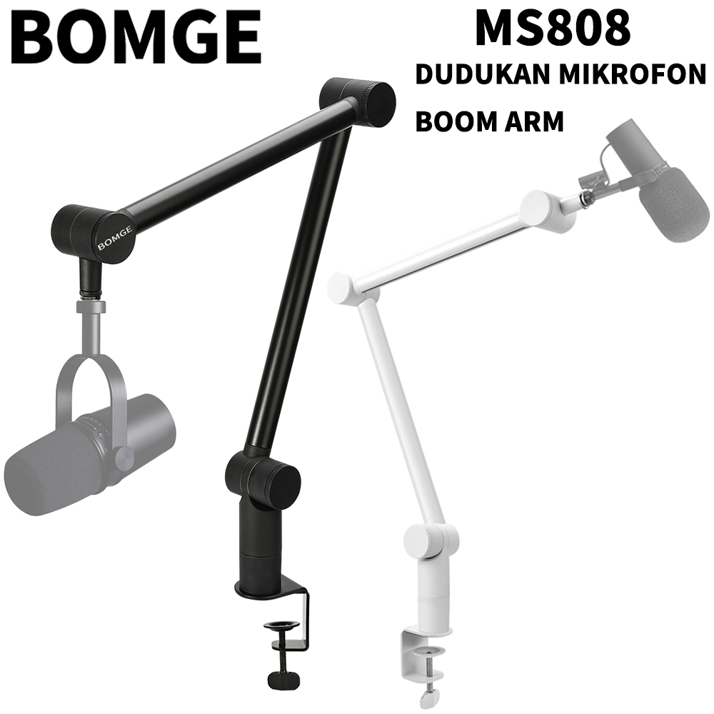 Jual BOMGE MS808 Boom Arm Microphone Arm Adjustable Compact 360 ...