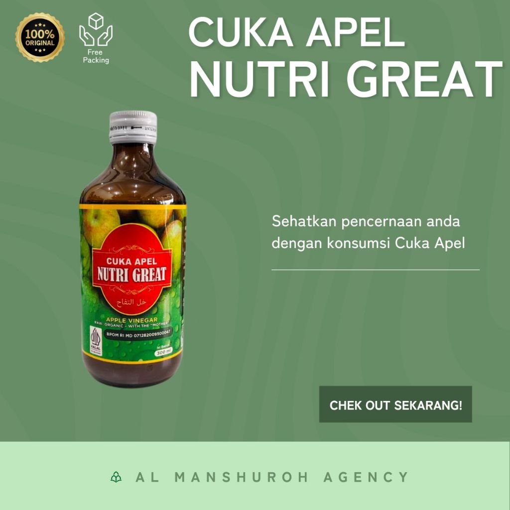 Jual CUKA APEL NUTRI GREAT 300 ML | Shopee Indonesia