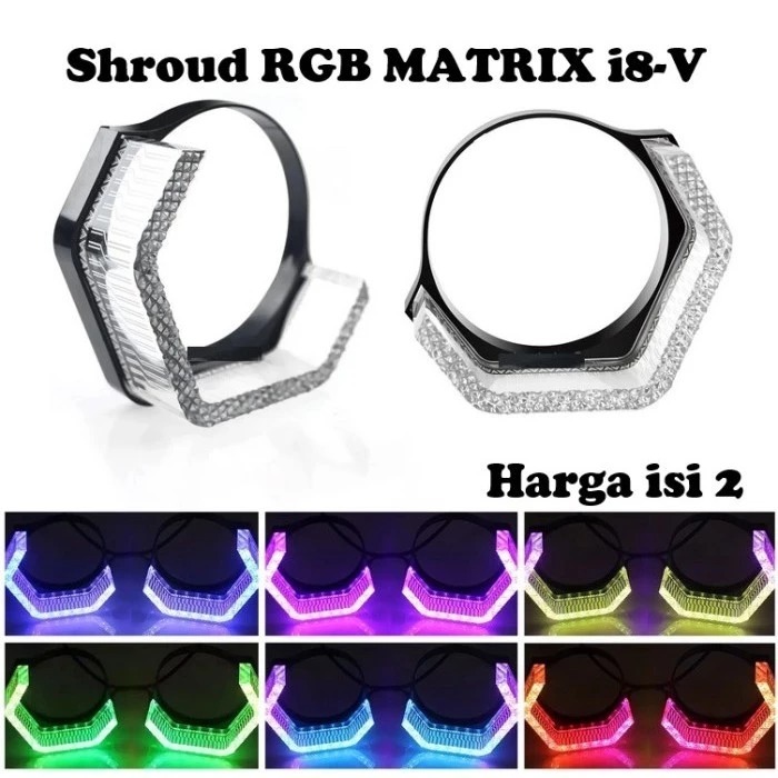 Jual Shroud 5D Crystal I8 V 30 3 inch cover biled Hexagon Hexagonal glory crystal akrilik ...