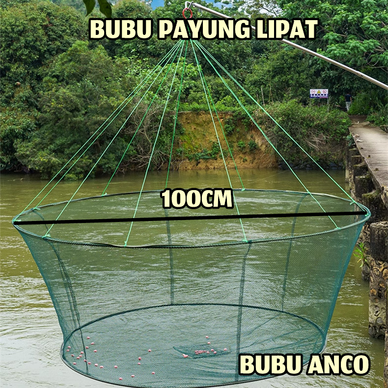 Jual Perangkap Bubu Anco Tangkul Jaring Lipat Bulat Alat Pancing Jala Penangkap Ikan Udang ...