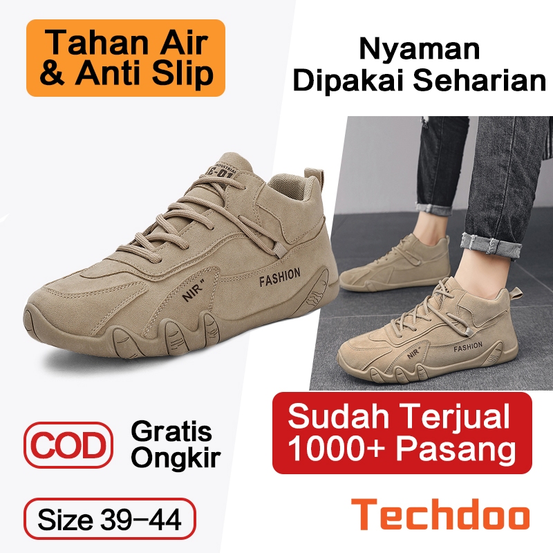 Jual Techdoo Sepatu Beck Pria Sepatu Pria Sneakers Casual Sport Running Olahraga Lari Shoes Tali ...