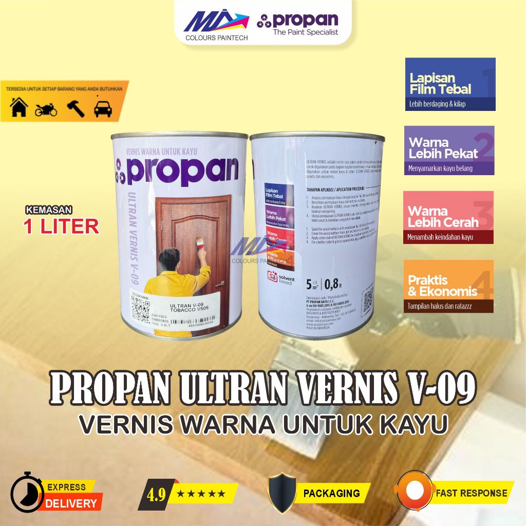 Jual PROPAN ULTRAN VERNIS V-09 1 LITER | Shopee Indonesia