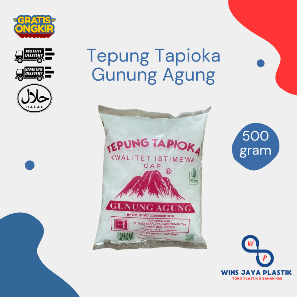 Jual Tepung Tapioka Gunung Agung | 500gr | Aci Gunung Agung 500gr ...