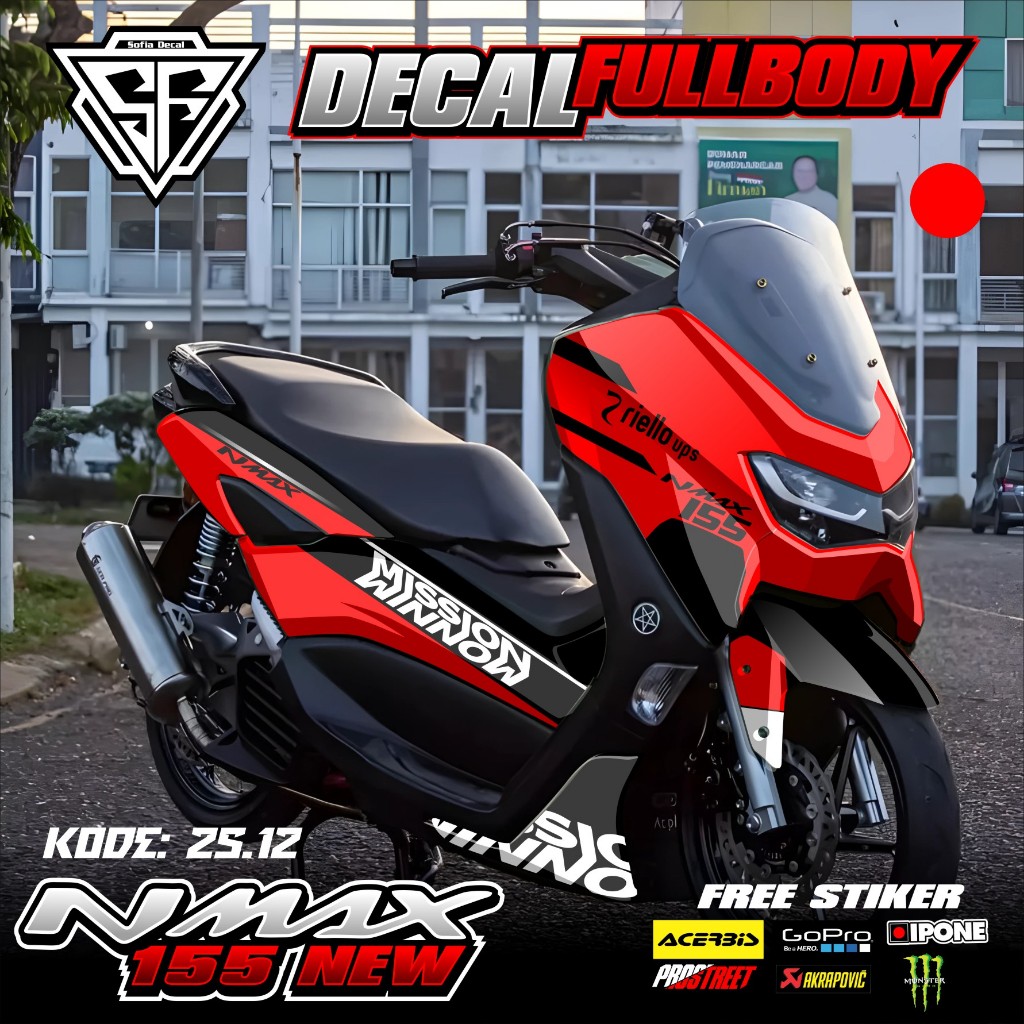 Jual (COD) Decal Sticker FullBody Yamaha Nmax 155 New 2020 2021 2022 ...