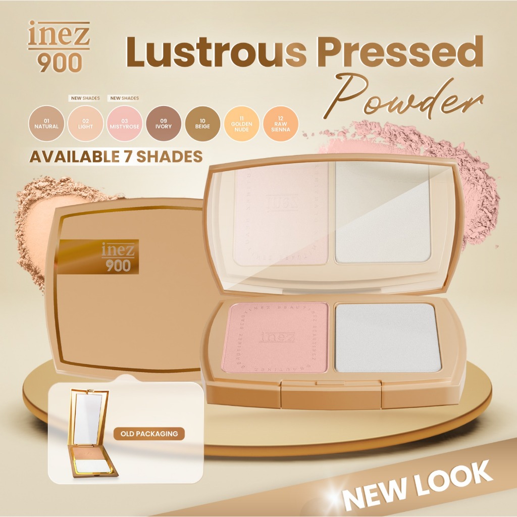 Jual Inez 900 Premium Lustrous Pressed Powder | Shopee Indonesia