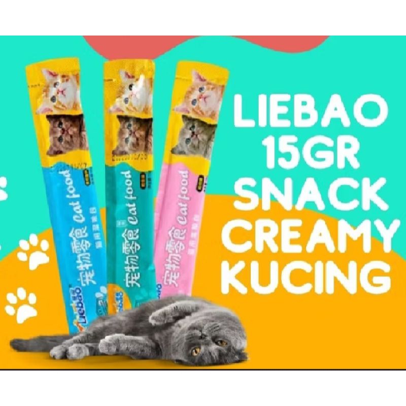 Jual Snack Creamy Kucing Liebao All Varian 15 gr | Shopee Indonesia