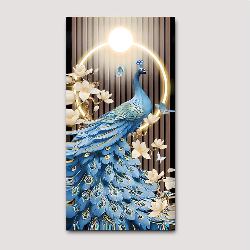 Jual Hiasan Dinding Aesthetic Burung Merak / Dekorasi Ruang Tamu Modern ...
