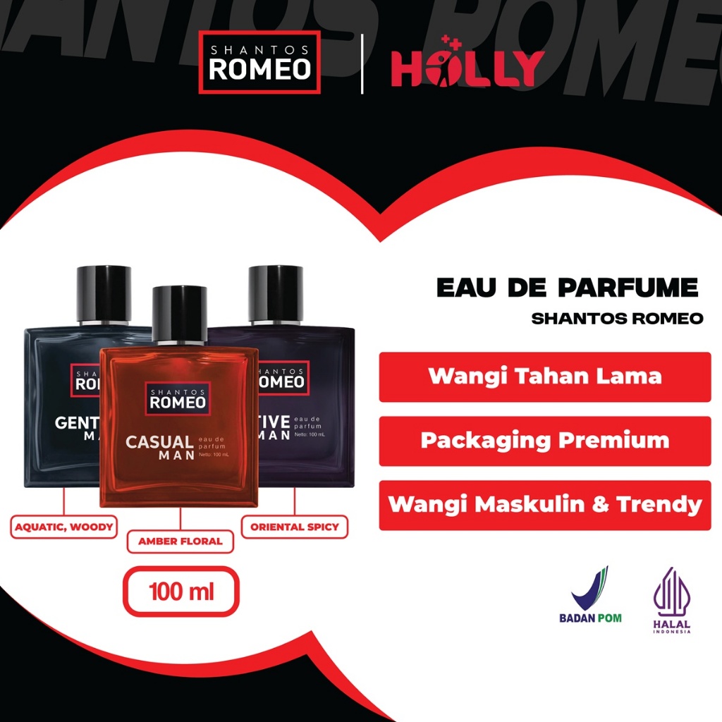 Jual Shantos Romeo Parfume EDP Eau de Parfum Active Man 100 ml Parfum ...