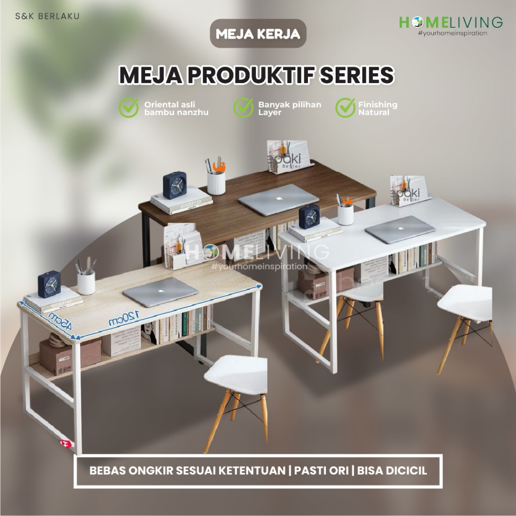 Jual HOMELIVING - MEJA TULIS - MEJA BELAJAR ESTETIK - MEJA KANTOR ...