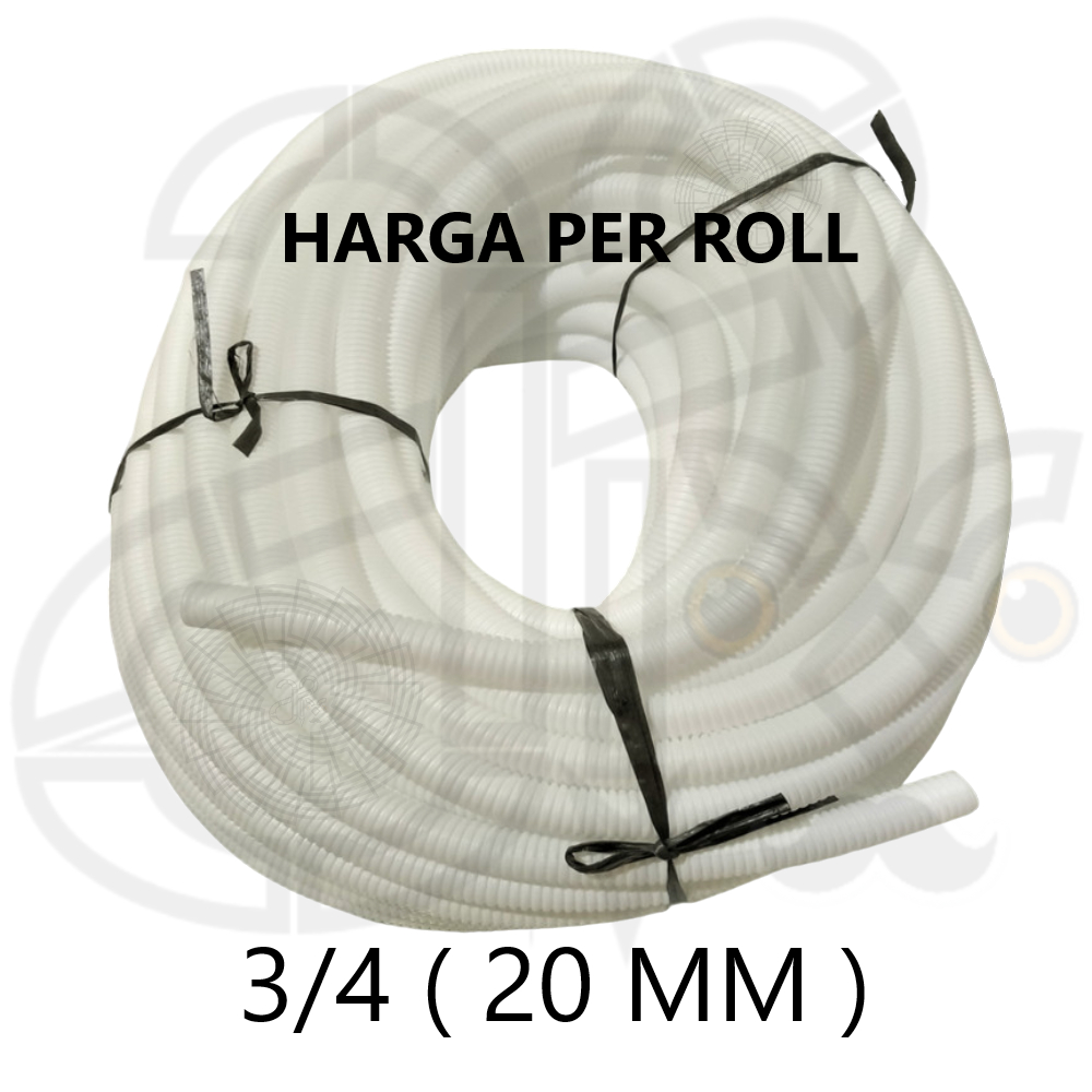 Jual Selang Flexible 20 mm / Selang Fleksibel Listrik 1 Roll 50 Meter ...