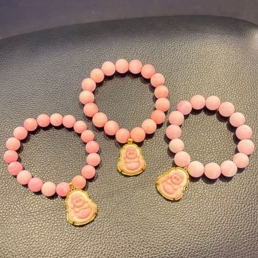 Jual gelang liontin 12 mm cangkang kerang pink | Shopee Indonesia