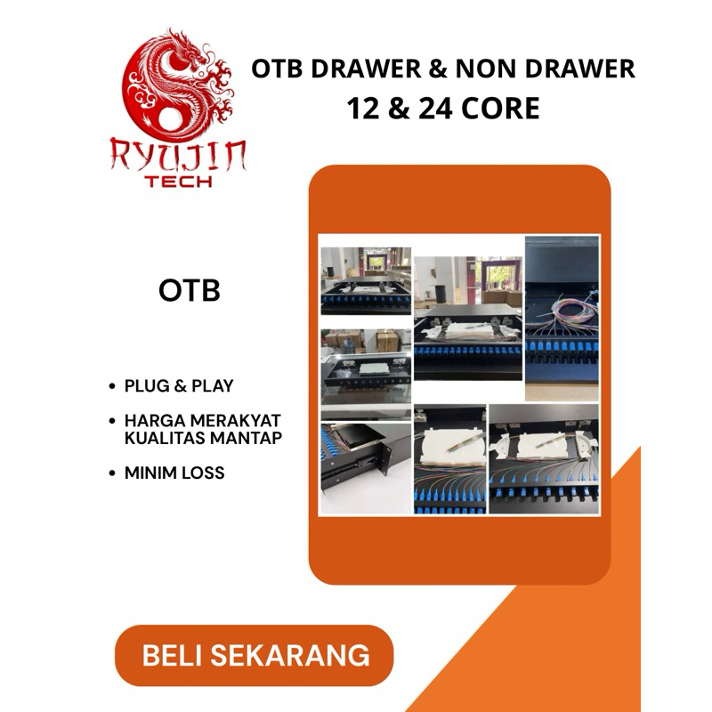 Jual OTB ODF 12/24 Core – Non Drawer | Kosongan & Komplit + Pigtail ...