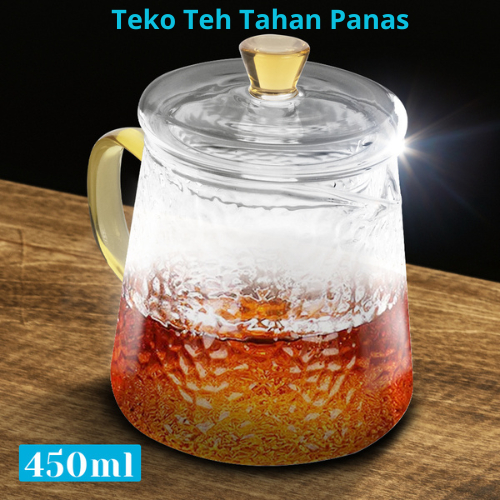 Jual Teko Pitcher Chinese Tea Pot Borosilicate Glass Tahan Panas 450ML ...