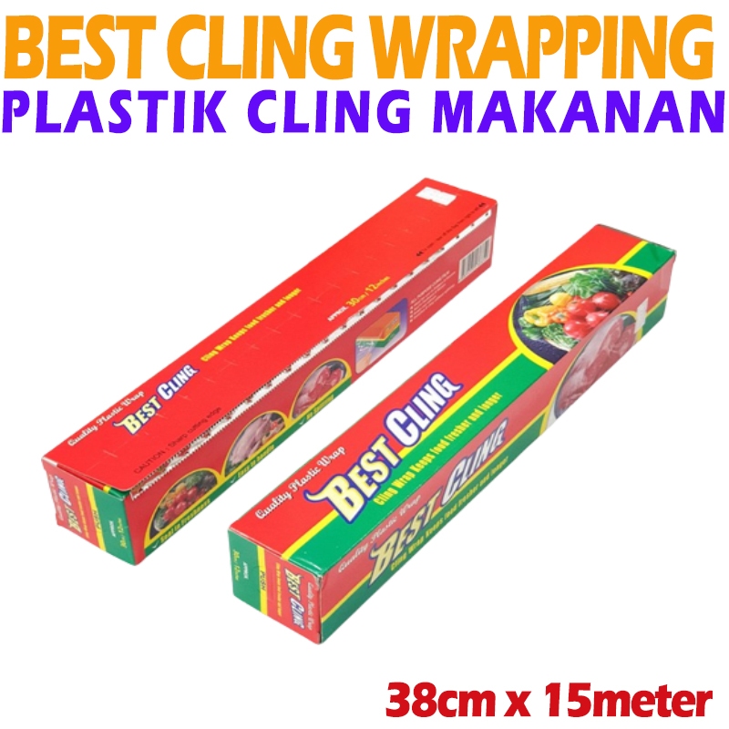 Jual Plastik Cling | BEST CLING PLASTIC WRAP 38 Cm x 15 M / PLASTIK ...