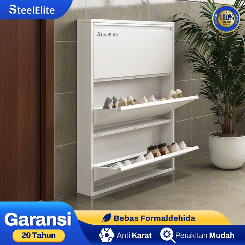 Jual STEEL ELITE - Rak Sepatu Besi Kuat Tebal Lemari Sepatu Aluminium ...