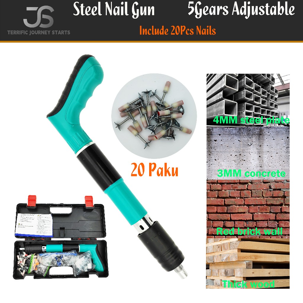 Jual Top JS Nail Gun Pistol Paku Pistol Pengencang Mesin Paku Beton ...