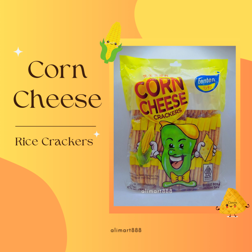 Jual Tenten Rice Crackers Corn Cheese 230gr | Shopee Indonesia