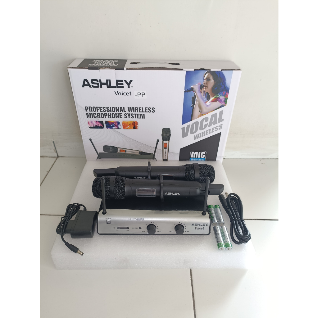 Jual MIC WIRELESS ASHLEY VOICE 1 PP BLACK | Shopee Indonesia