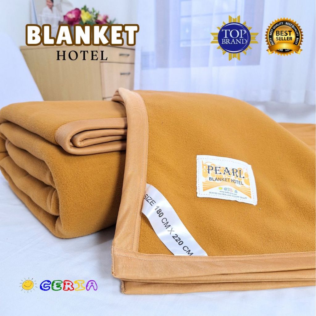 Jual Selimut Tebal Polos Dewasa Hotel Pearl 180x220cm - Varian Warna ...