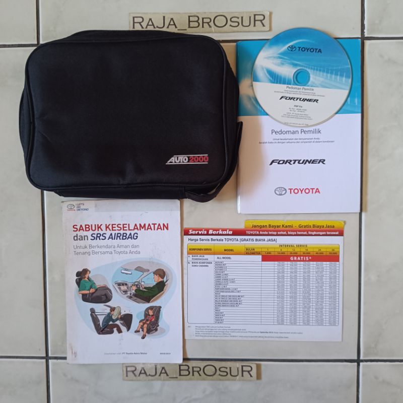 Jual Buku Pedoman Pemilik + CD VCD/Manual book Toyota Fortuner 2015 ...