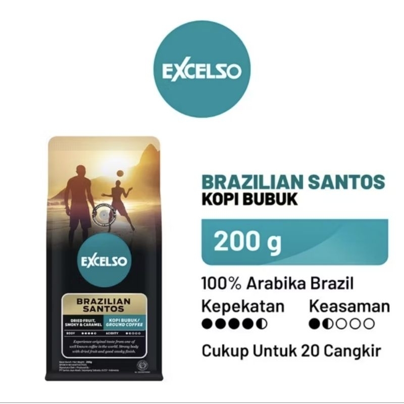 Jual EXCELSO BRAZILIAN SANTOS 200GRAM | Shopee Indonesia