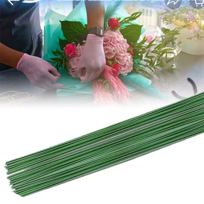 Jual (10 pcs) Kawat tangkai bunga / flower wire | Shopee Indonesia
