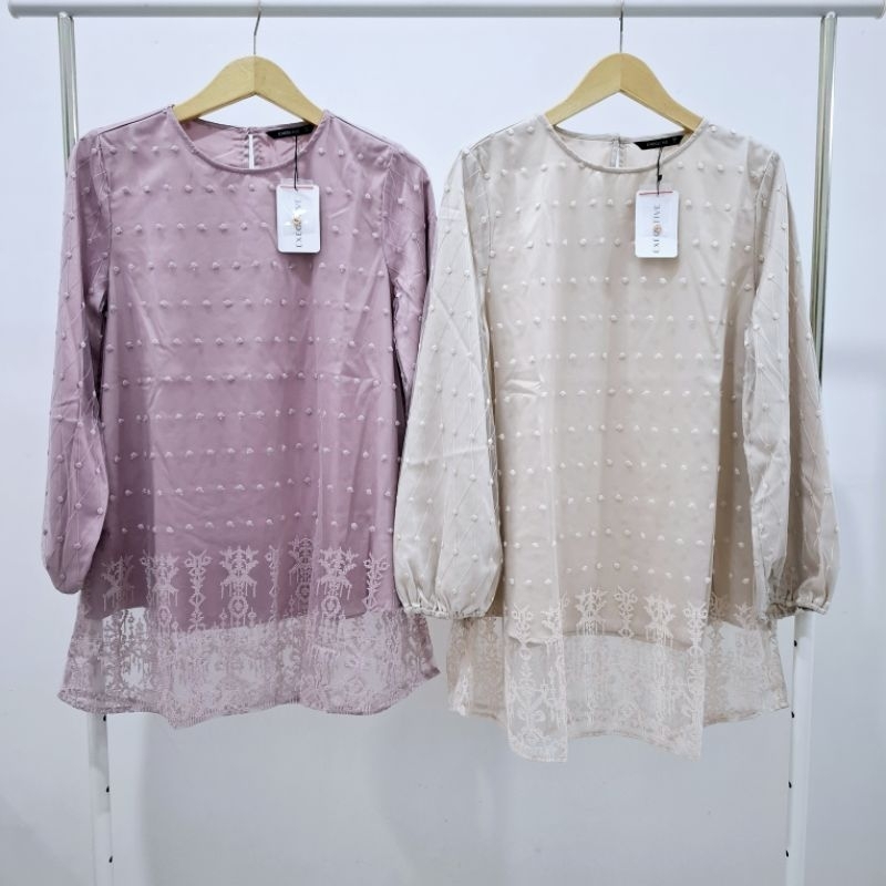 Jual EXECUTIVE TUNIK LACE TILLE BAJU ATASAN MUSLIM WANITA ORIGINAL SALE ...