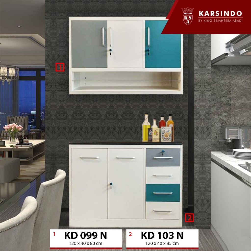 Jual LEMARI DAPUR IMPORT PLAT BESI / KITCHEN SET PLAT BESI Anti Rayap ...