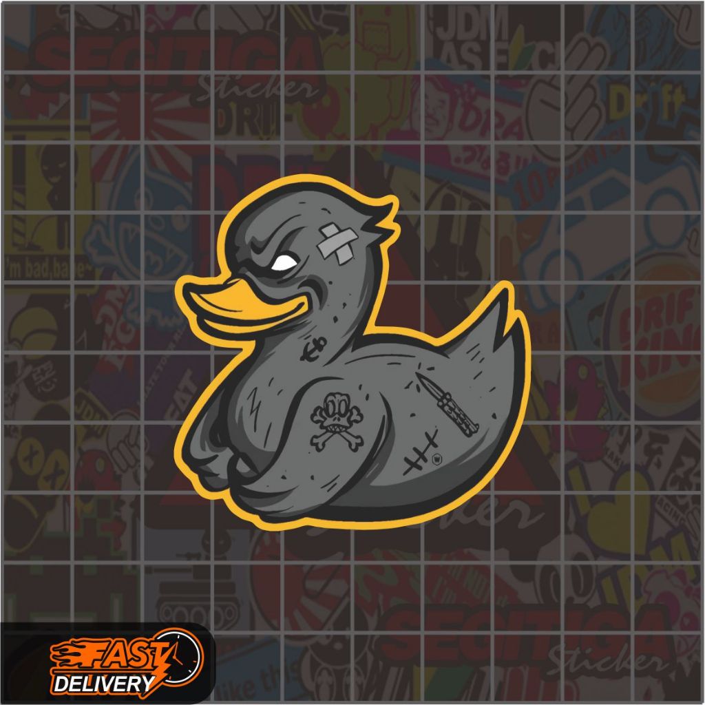 Jual Sticker Bebek Preman Sangar Ukuran 5 x 5 Cm | Shopee Indonesia