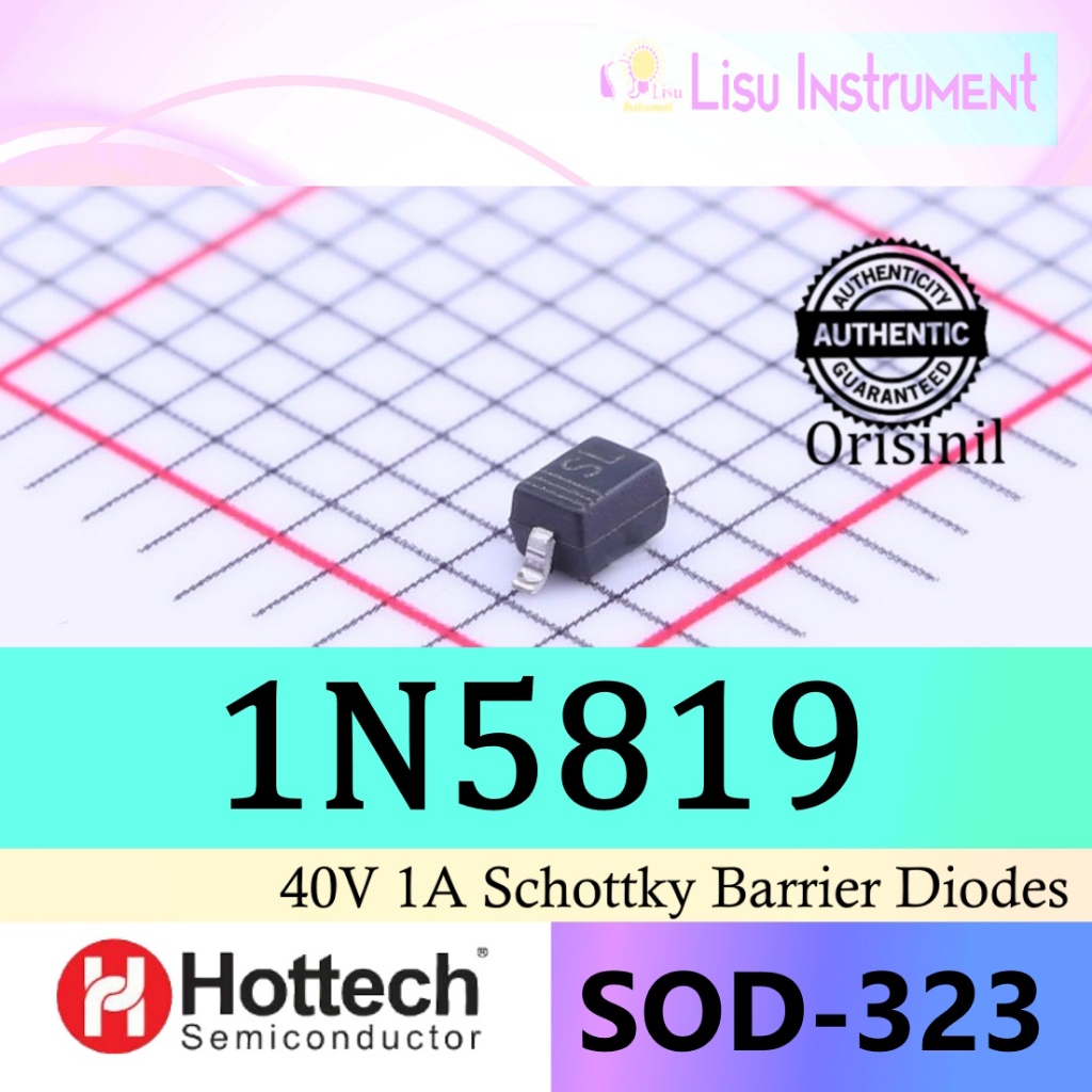Jual 1N5819WS 40V 1A Schottky Barrier Diode 1N5819 SL SOD-323 Hottech ...