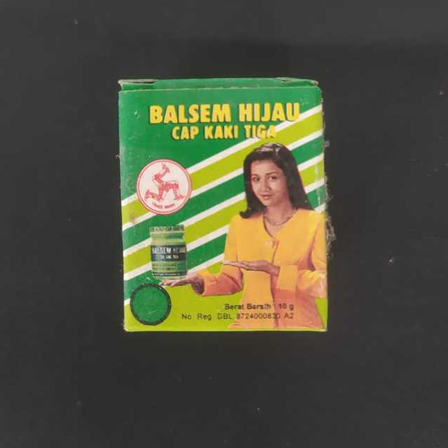 Jual [ HANYA UNTUK PAJANGAN ] BALSEM HIJAU CAP KAKI TIGA 10gr TAHUN 80/ ...