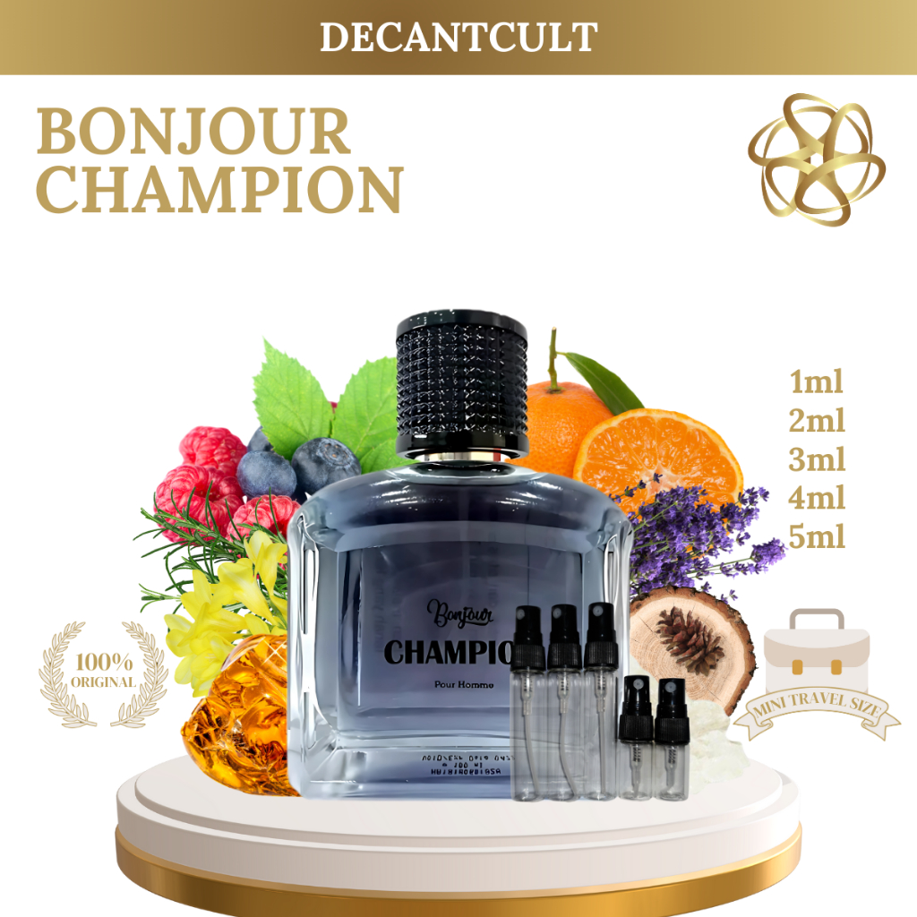 Jual DECANT Parfum Bonjour Champion Pour Homme XDP | Shopee Indonesia