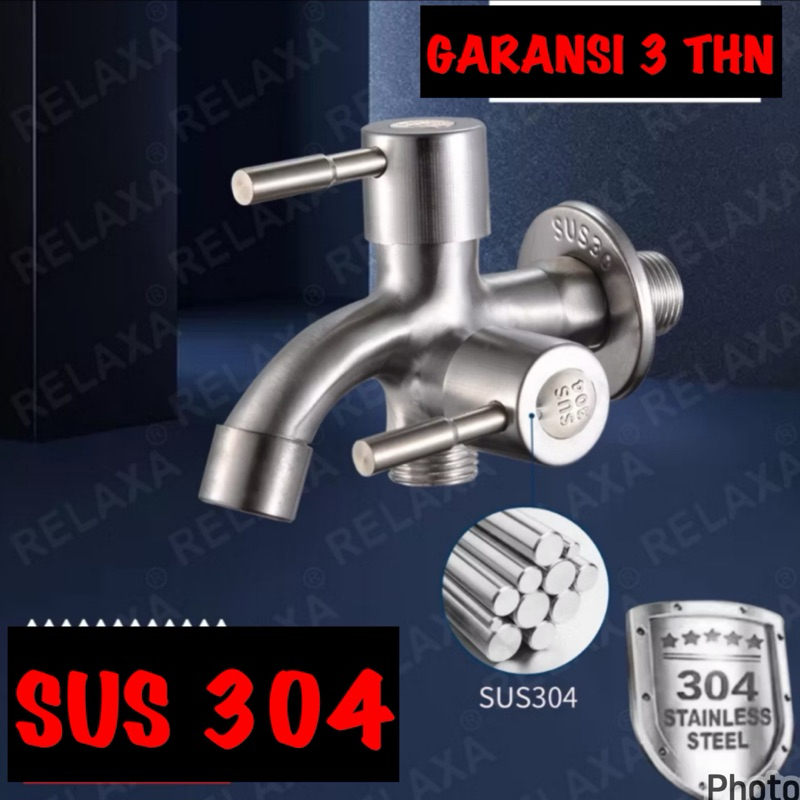Jual Promo kran keran cabang 3 stainless sus 304 KRAN SHOWER CABANG 3 ...