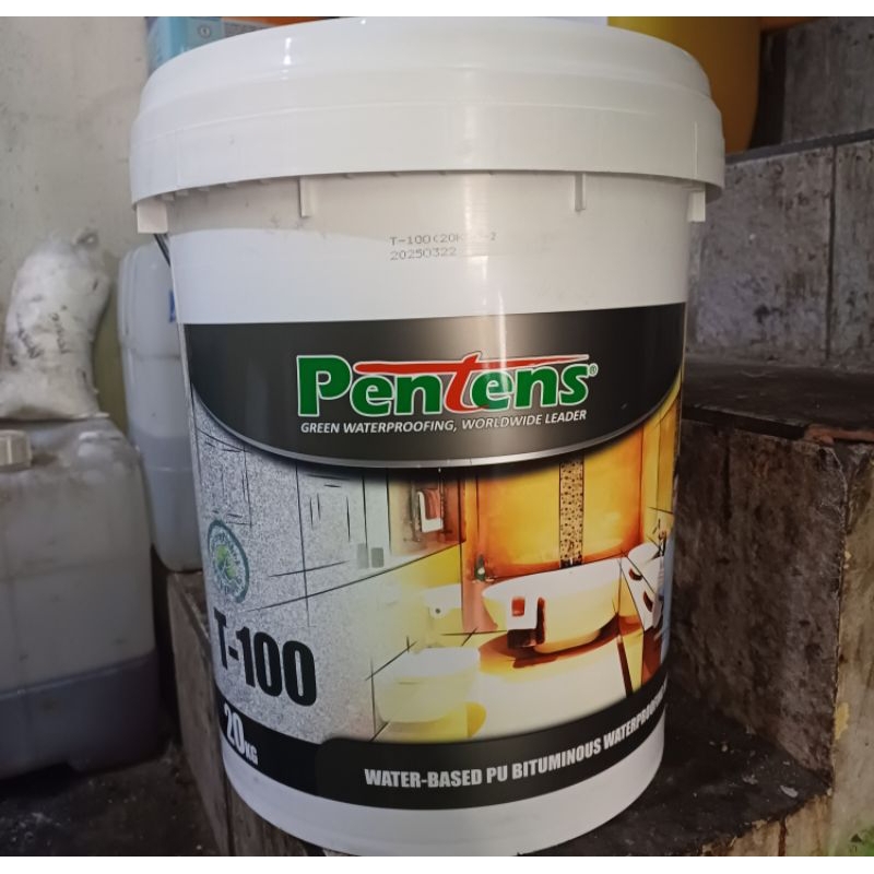 Jual Pentens T-100 Cat Pelapis Anti Bocor water-Based PU Bitumenous ...
