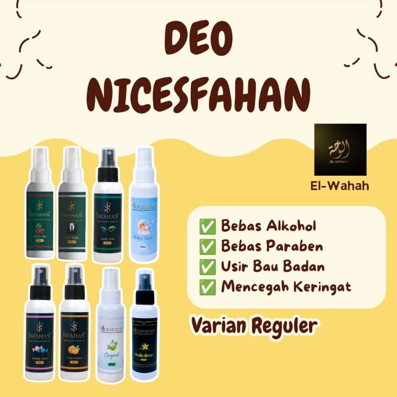 Jual Isfahan Nicesfahan Deodorant Deodoran Spray Semprot Natural Alami ...