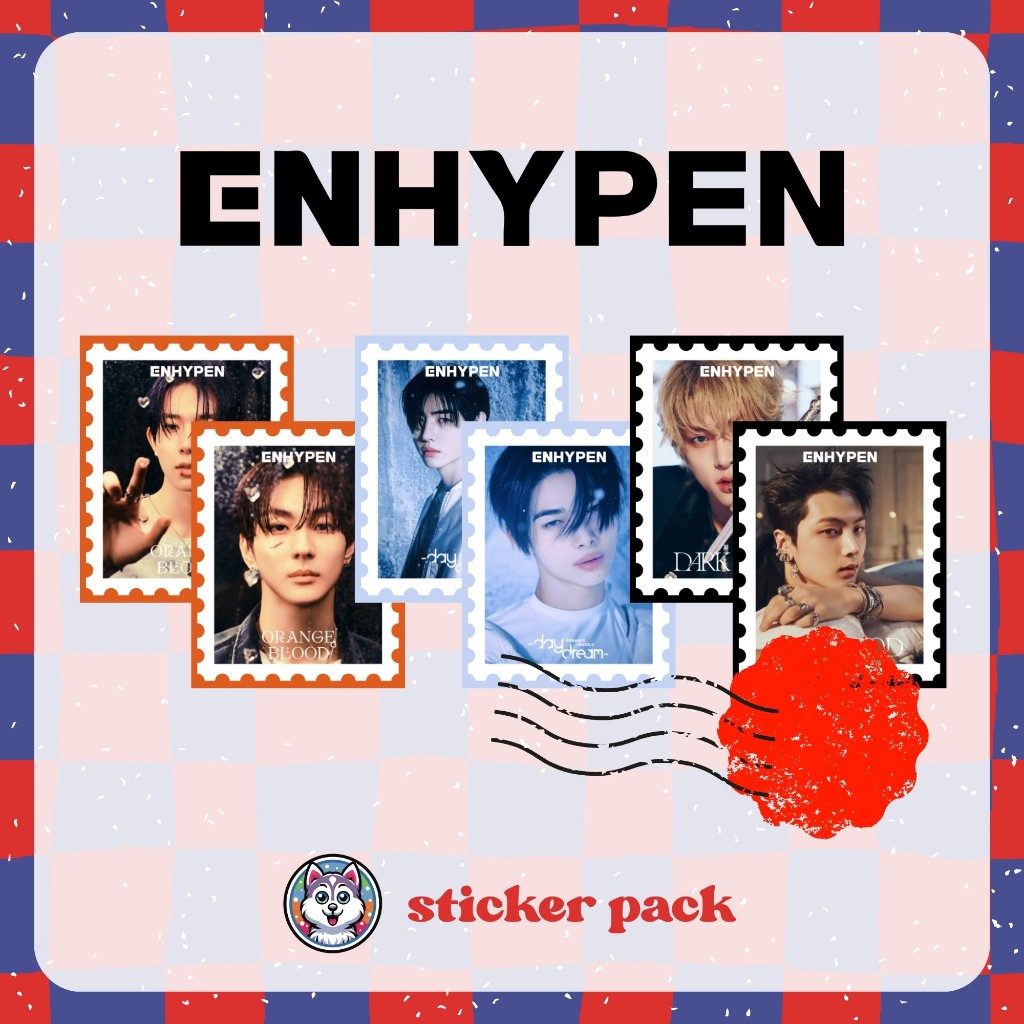 Jual Stiker Perangko ENHYPEN kpop mini (sticker stamp album freebies journaling korea lucu ...