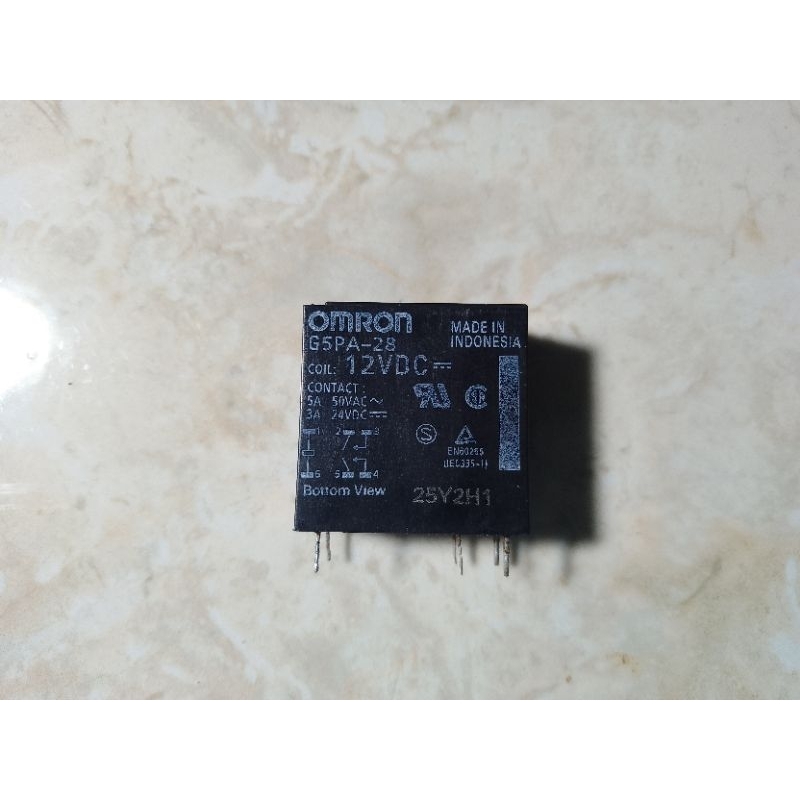 Jual Relay Omron 12VDC / Relay ORI Omron / Relay / Switc Relay 12VDC ...