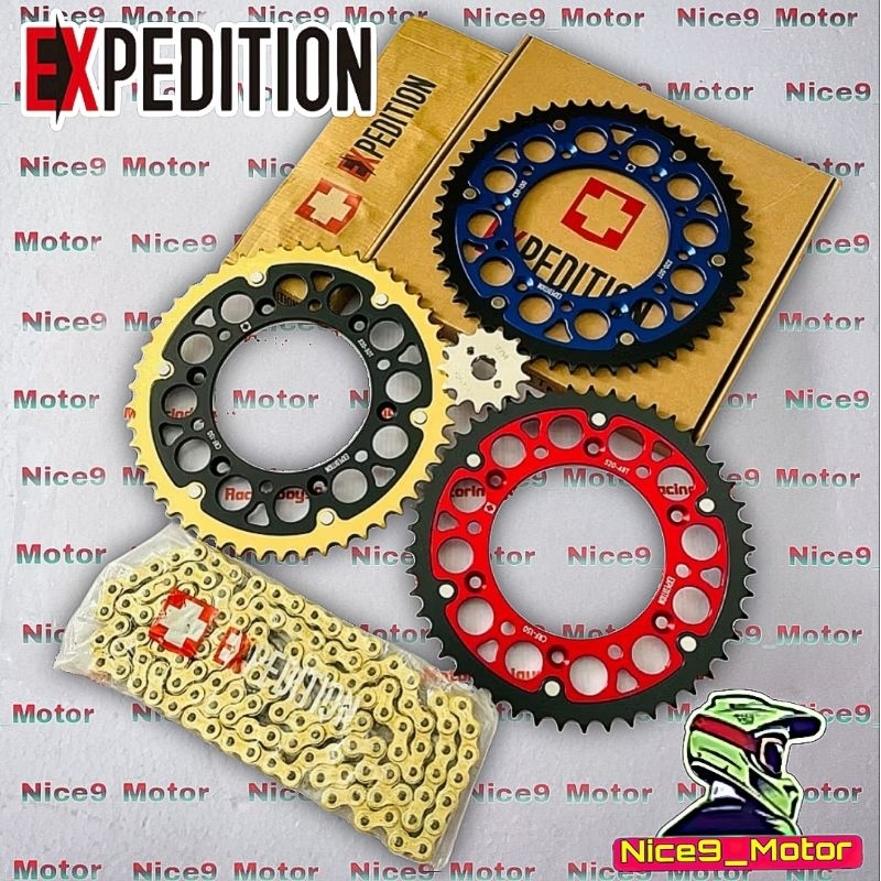 Jual GEAR SET EXPEDITION 520 CRF 150L CRF 230 EXPEDITION ALUMUNIUM ...