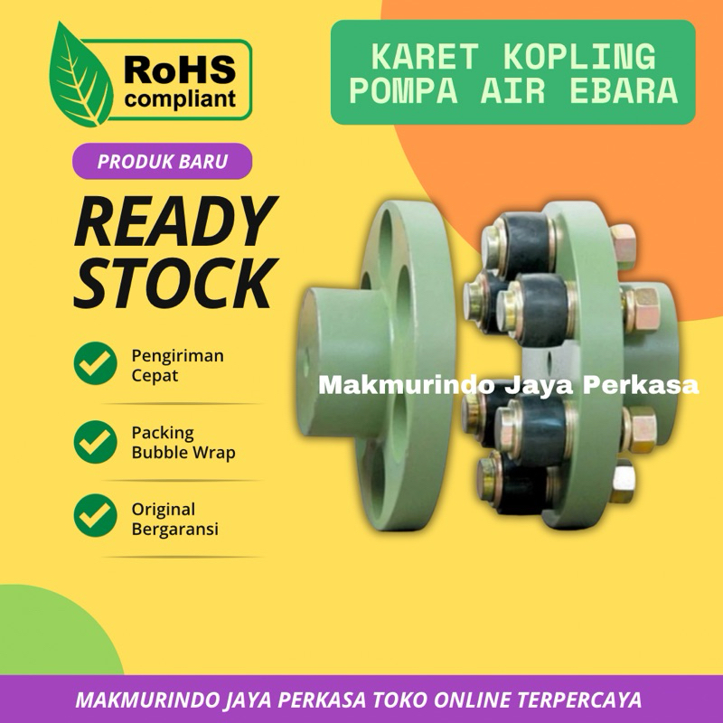 Jual Karet coupling pompa air ebara original / rubber kopling pompa ...