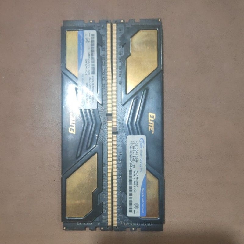 Jual RAM 2x4gb = 8GB ddr4 2666 Team Elite | Shopee Indonesia
