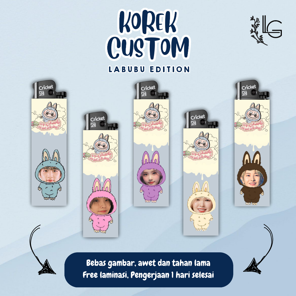 Jual Korek Custom Labubub | CUSTOM GAMBAR BEBAS | Korek Api Custom ...