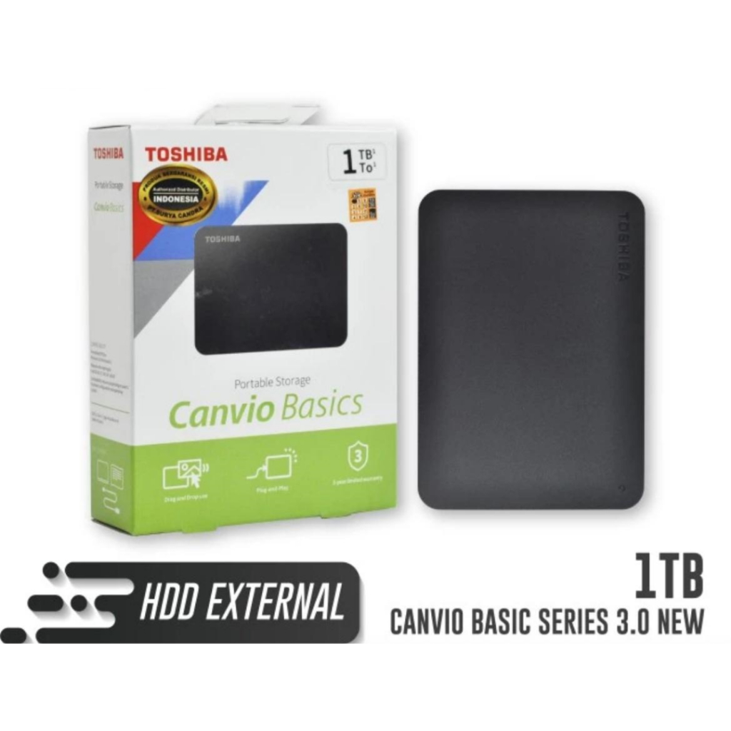 Jual TOSHIBA Hardisk External Canvio 1Tb / 2Tb Usb3.0 | Shopee Indonesia